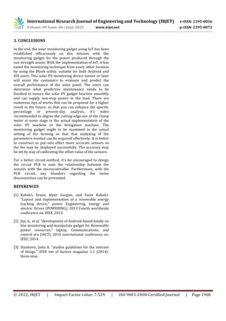 IoT-based Solar Energy Monitoring | PDF | Technology & Computing
