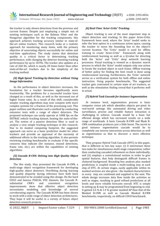 A Literature Review on Vehicle Detection and Tracking in Aerial Image Sequence using Deep ...