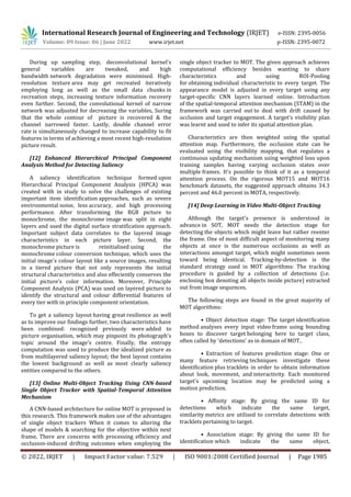 A Literature Review on Vehicle Detection and Tracking in Aerial Image Sequence using Deep ...