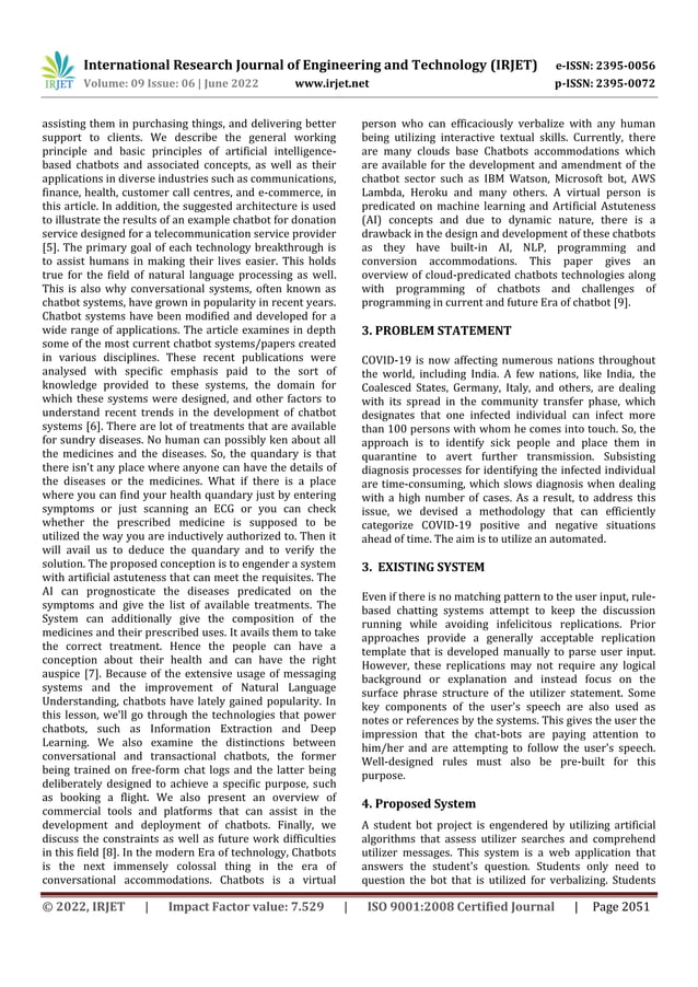 SMART COLLEGE CHATBOT USING NATURAL LANGUAGE UNDERSTANDING | PDF