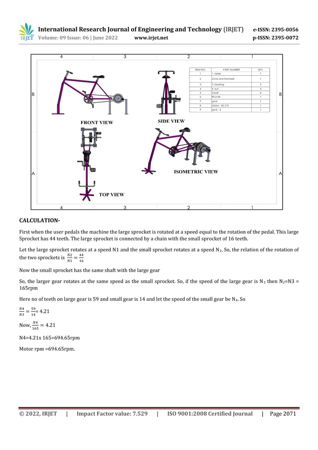 DESIGN AND FABRICATION OF FLYWHEEL DRIVEN BATTERY CHARGER | PDF