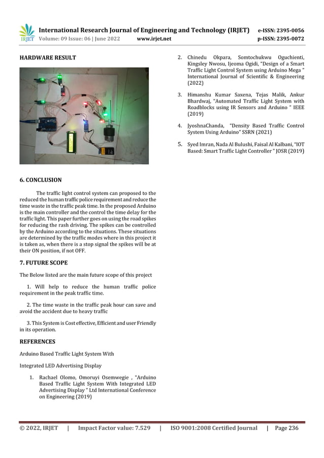 Automatic Intelligent Traffic Controller And Operation Mode Pdf