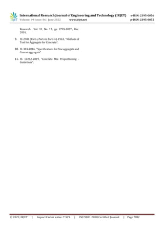 Compressive Strength of M25 SCC Mix For Different Brands of OPC 53 Grade Cement With 20% ...