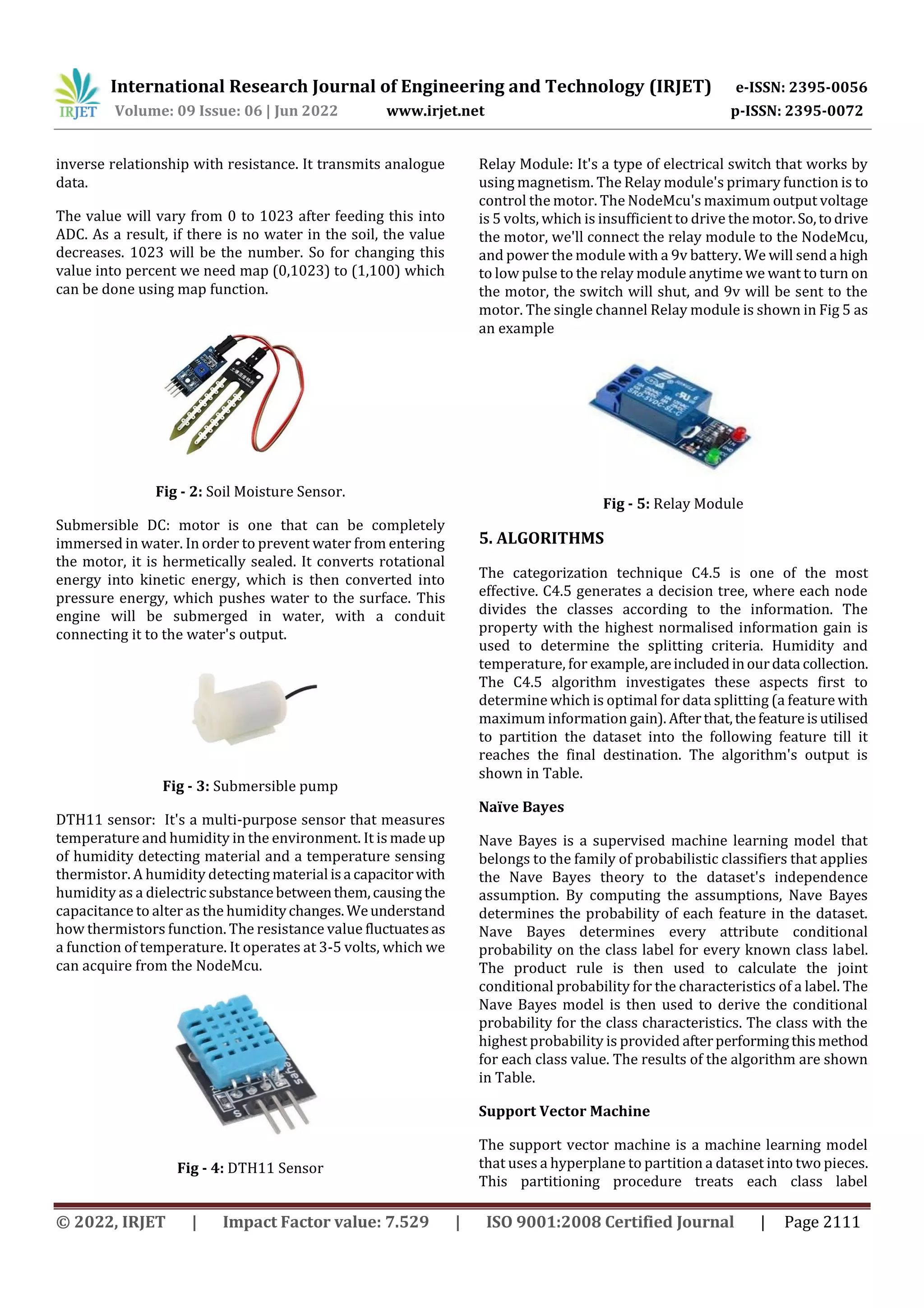 Smart Irrigation System using Machine Learning and IoT | PDF