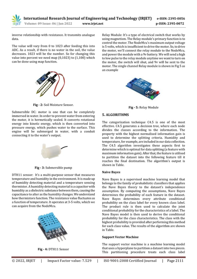 Smart Irrigation System using Machine Learning and IoT | PDF