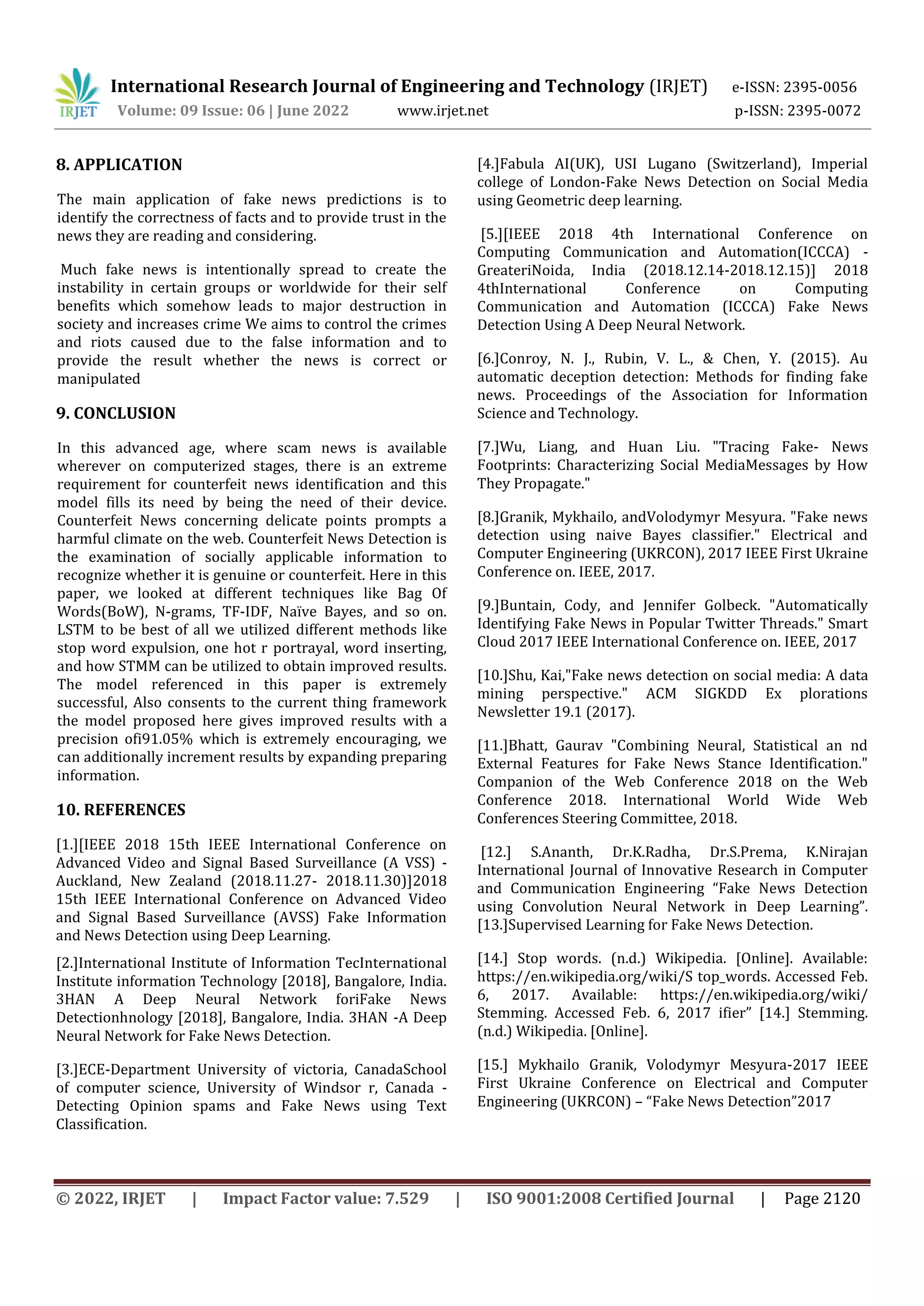Fake News Detection Using Machine Learning Pdf Computing