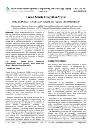 Human Activity Recognition System | PDF