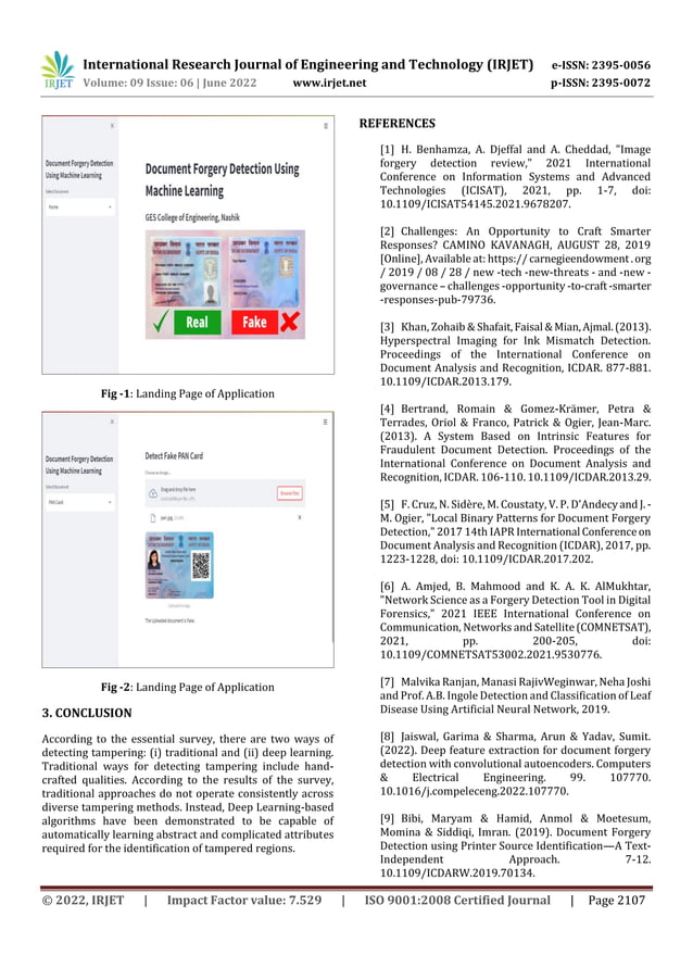 Image Forgery / Tampering Detection Using Deep Learning and Cloud | PDF