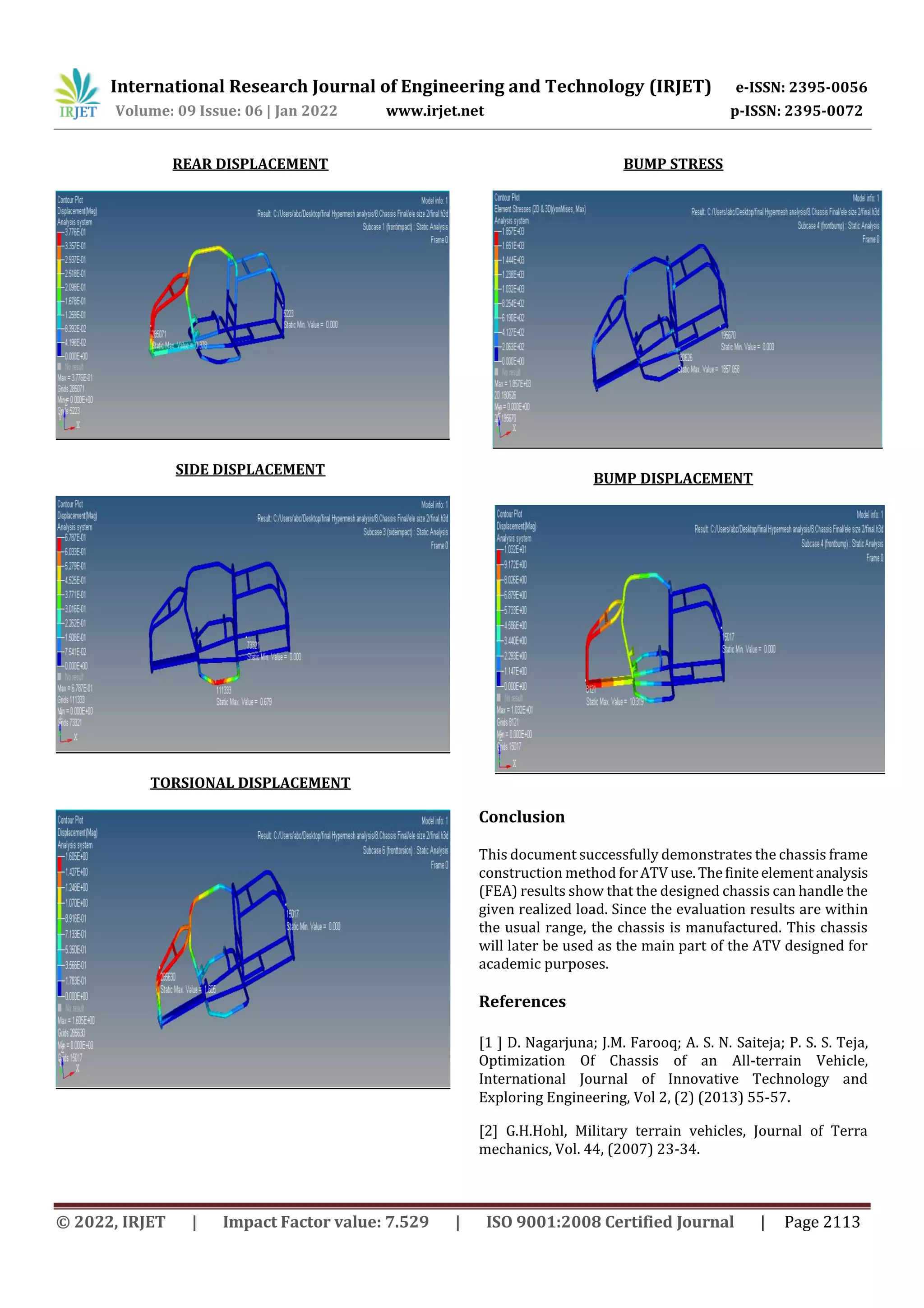 Design And Optimization Of Chassis Of All Terrain Vehicle | PDF