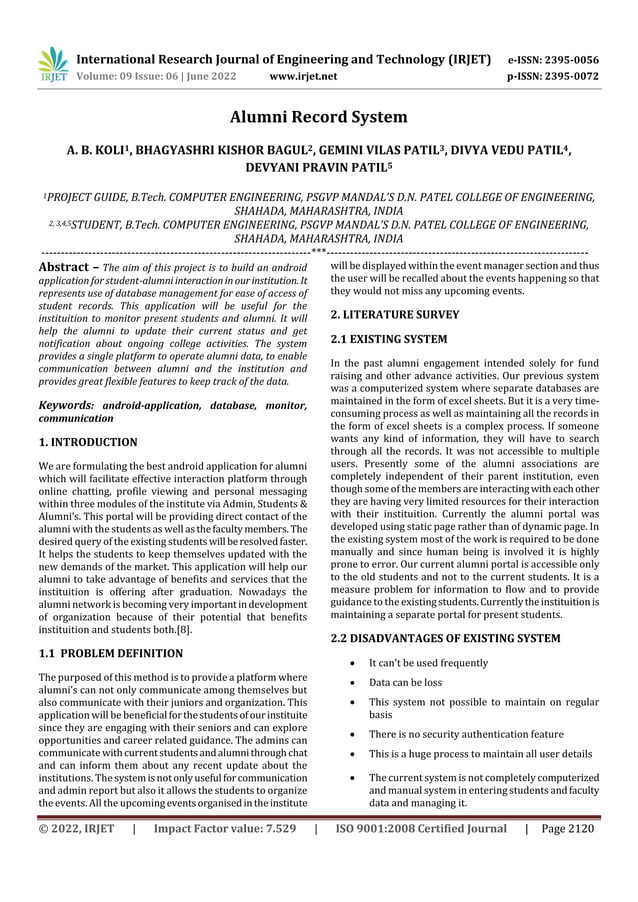 Alumni Record System | PDF