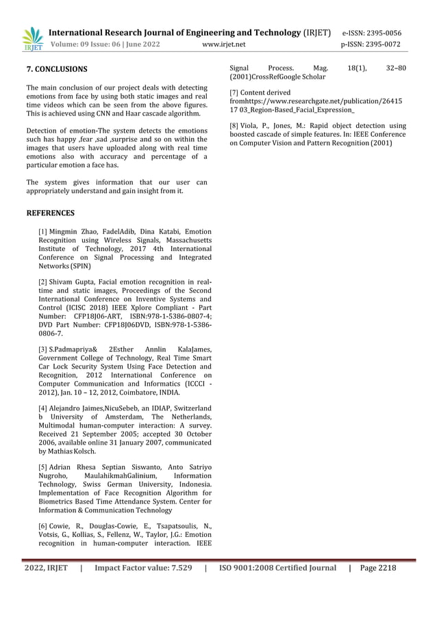 FACIAL EMOTION RECOGNITION | PDF