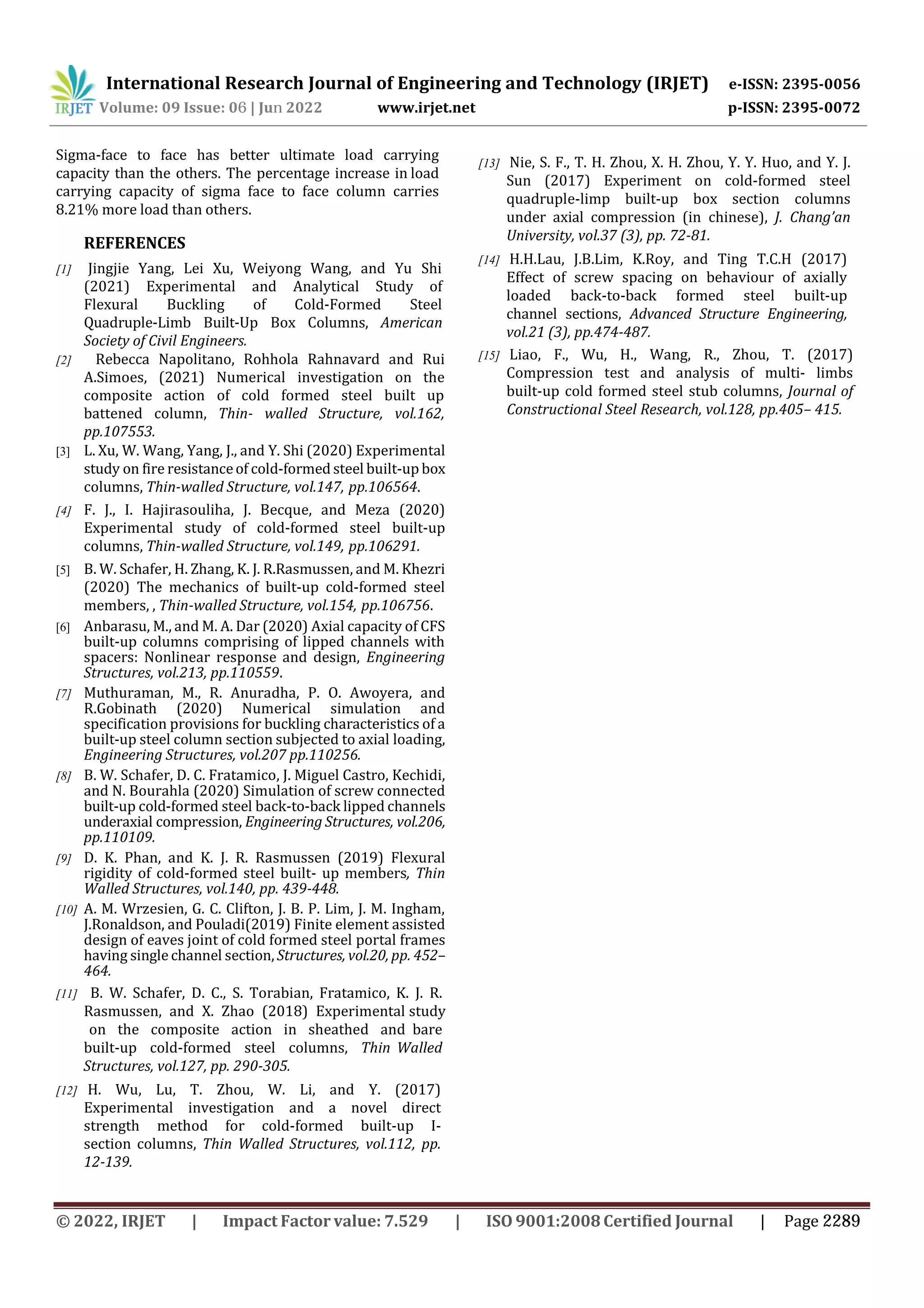 Structural Performance of Cold Formed Steel Quadruple Built-up Box ...