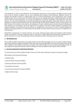 IMAGE RESOLUTION ENHANCEMENT BY USING SWT AND DWT | PDF