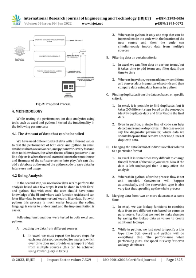 Comparing the performance of a business process: using Excel & Python | PDF