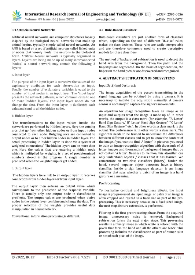 Indian Sign Language Recognition System