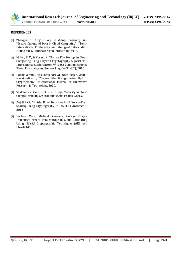 Hybrid Cryptography Algorithm Based Secured Storage Android App | PDF | Cloud Computing | Internet