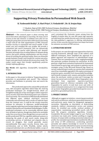 Supporting Privacy Protection In Personalized Web Search | PDF | Search | Internet