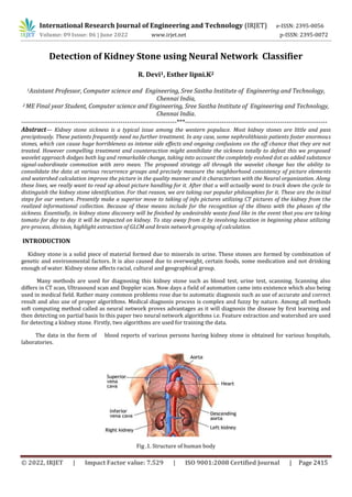 Detection of Kidney Stone using Neural Network Classifier | PDF