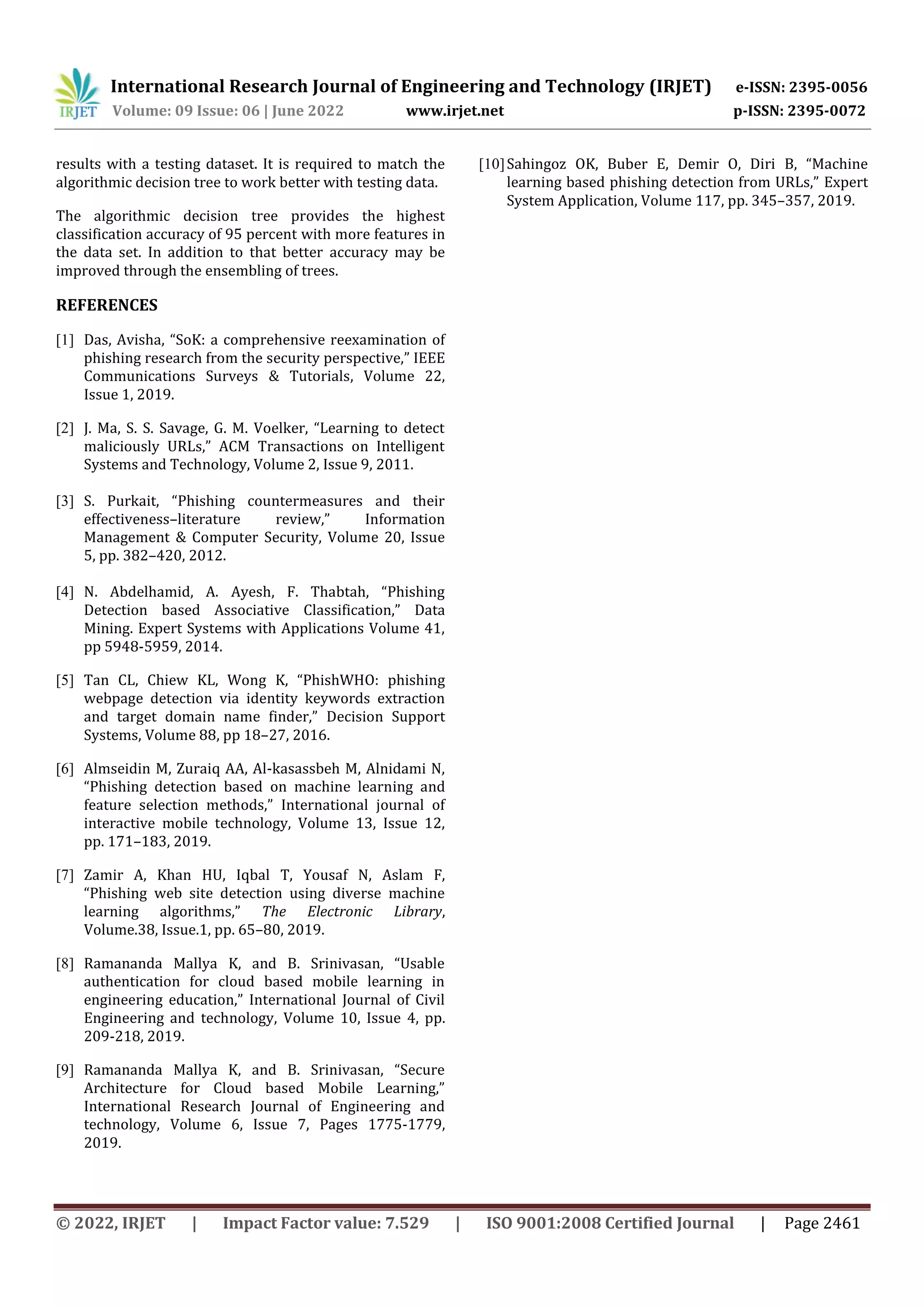 Phishing Detection Using Decision Tree Model Pdf