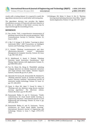 Phishing Detection using Decision Tree Model | PDF