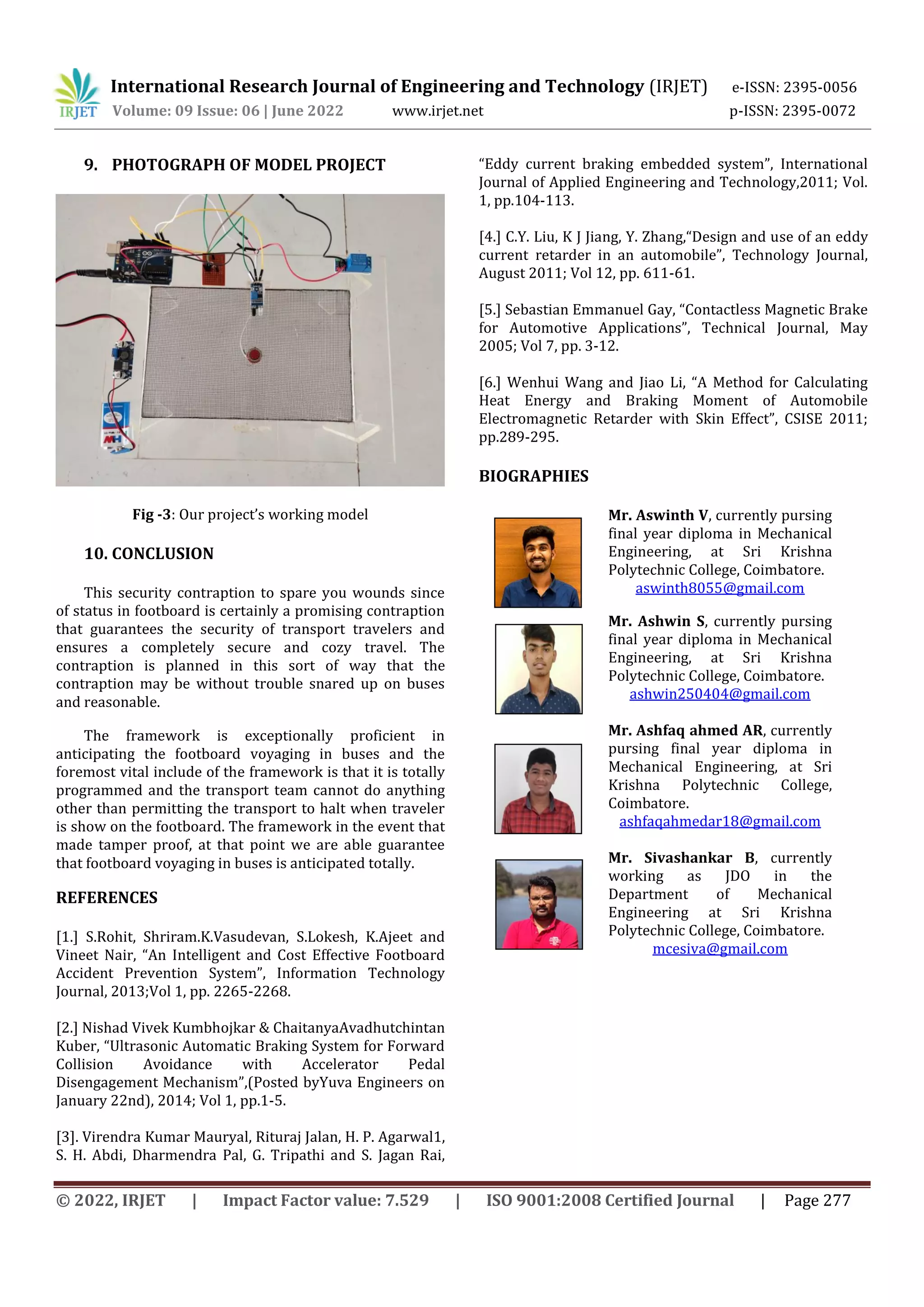 Accident Prevention on Public Transport Footboard | PDF