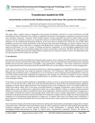 Transformer models for FER | PDF