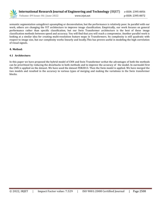 Transformer models for FER | PDF