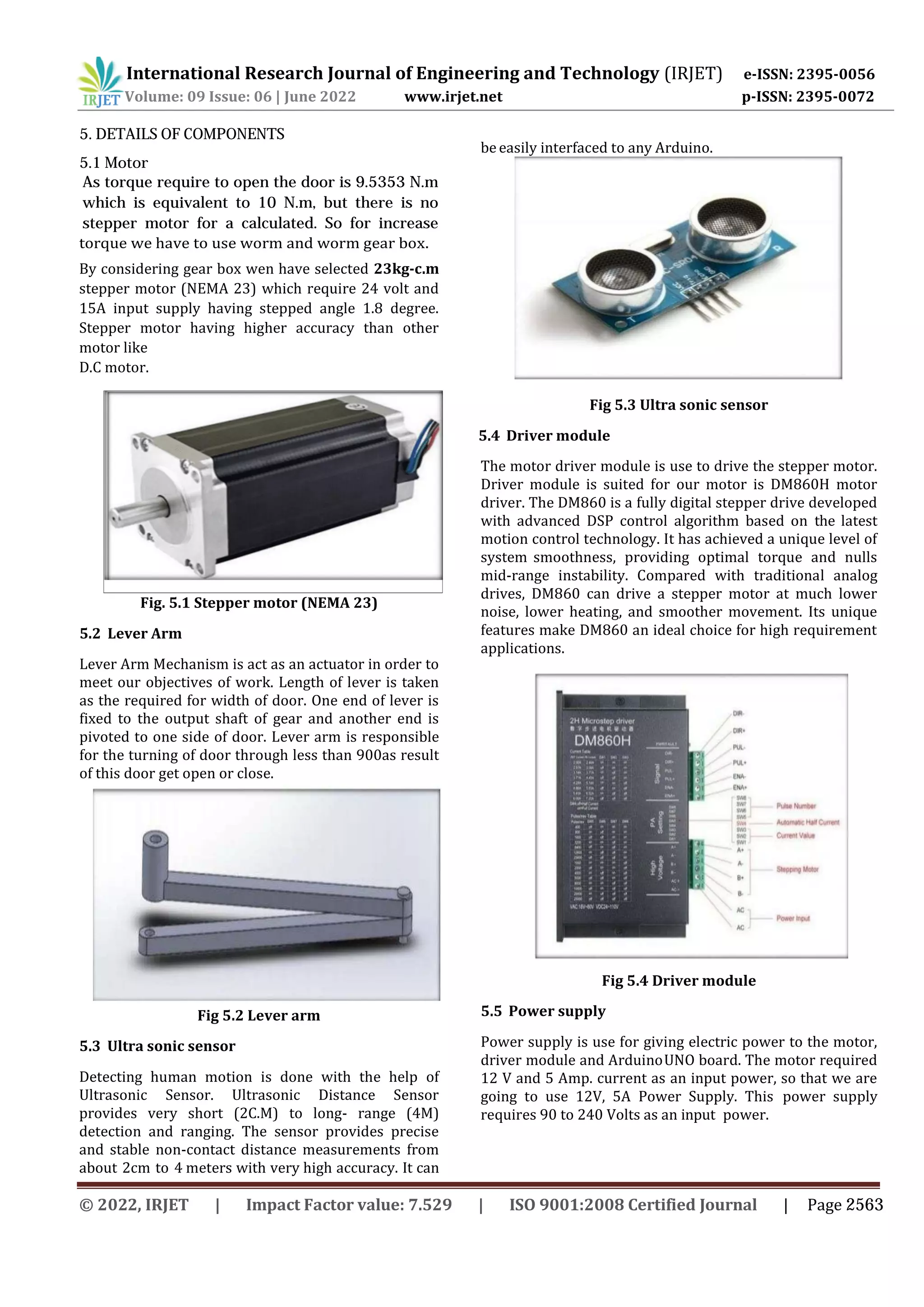 Design and Fabrication of Door Hinges Mechanism | PDF