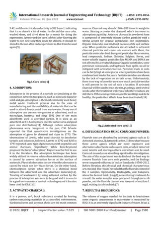 Low-Cost Corn Cob Water Purifier for Rural Areas - A Review | PDF