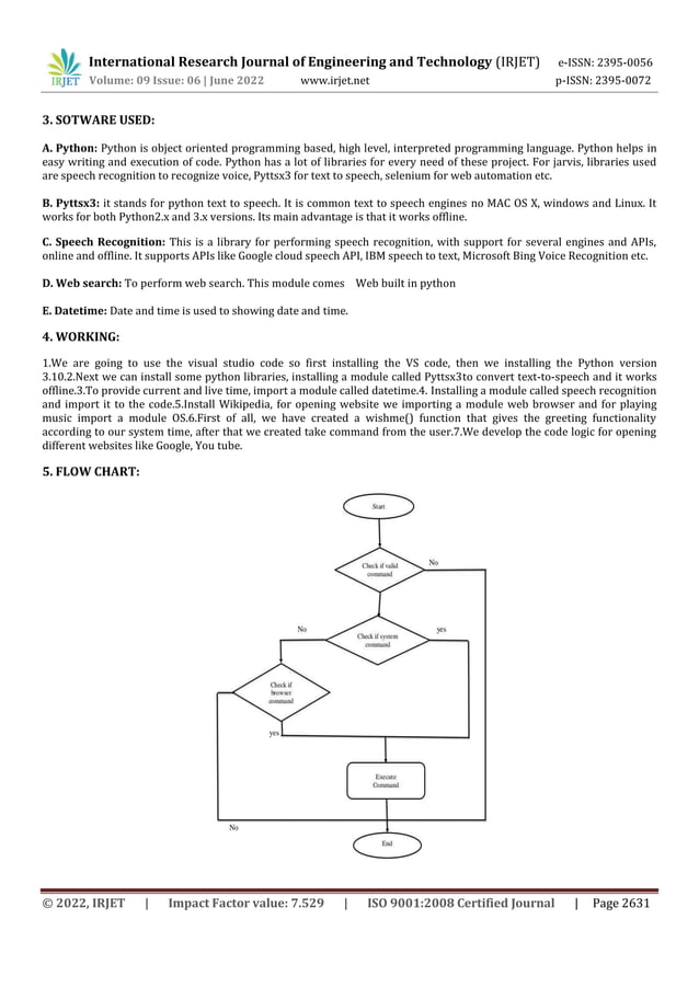 ARTIFICIAL INTELLIGENCE DESKTOP VOICE ASSISTANT IN PYTHON | PDF