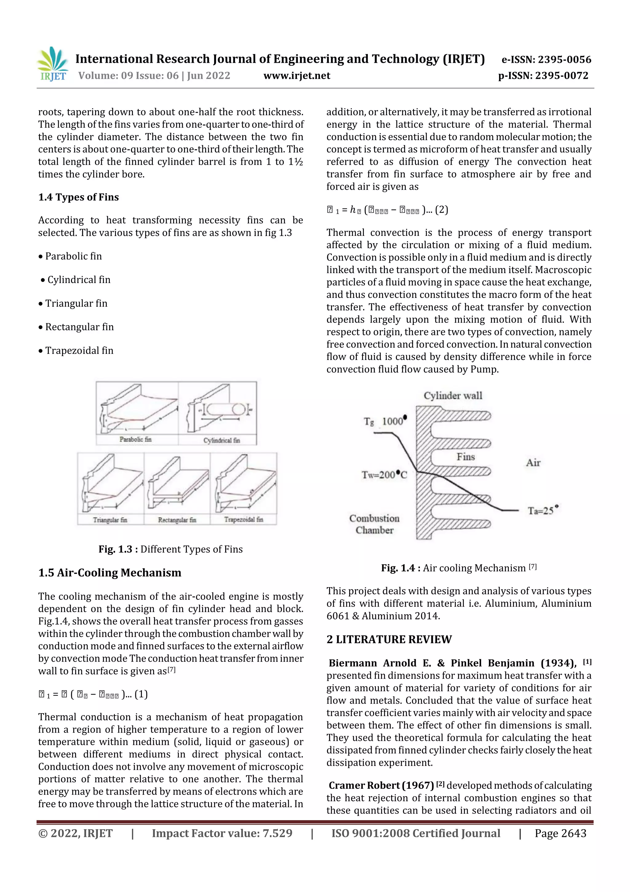 Design and Analysis of Cylinder Fins | PDF