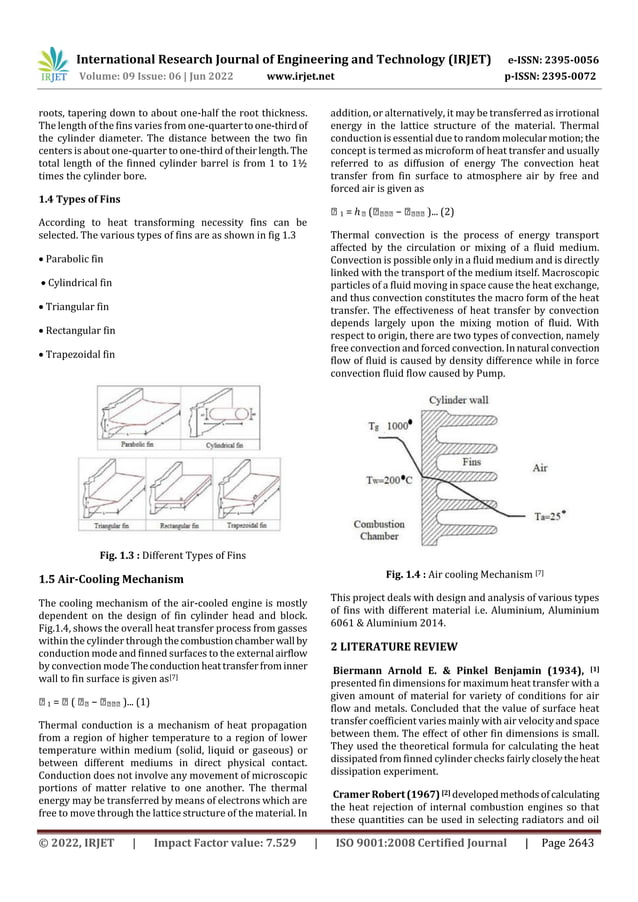 Design and Analysis of Cylinder Fins | PDF