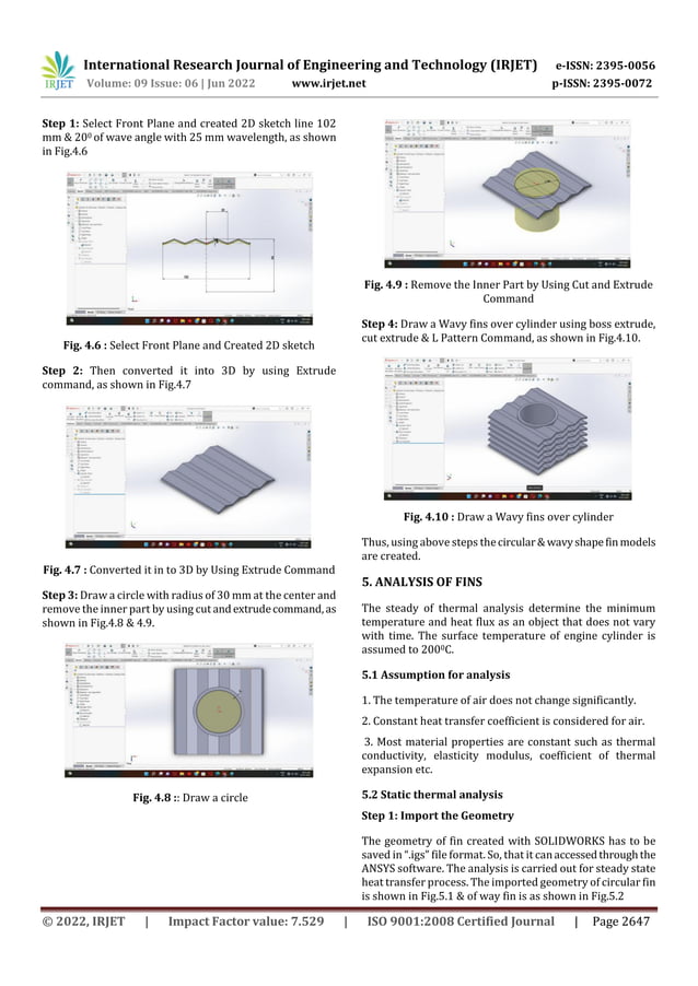 Design and Analysis of Cylinder Fins | PDF