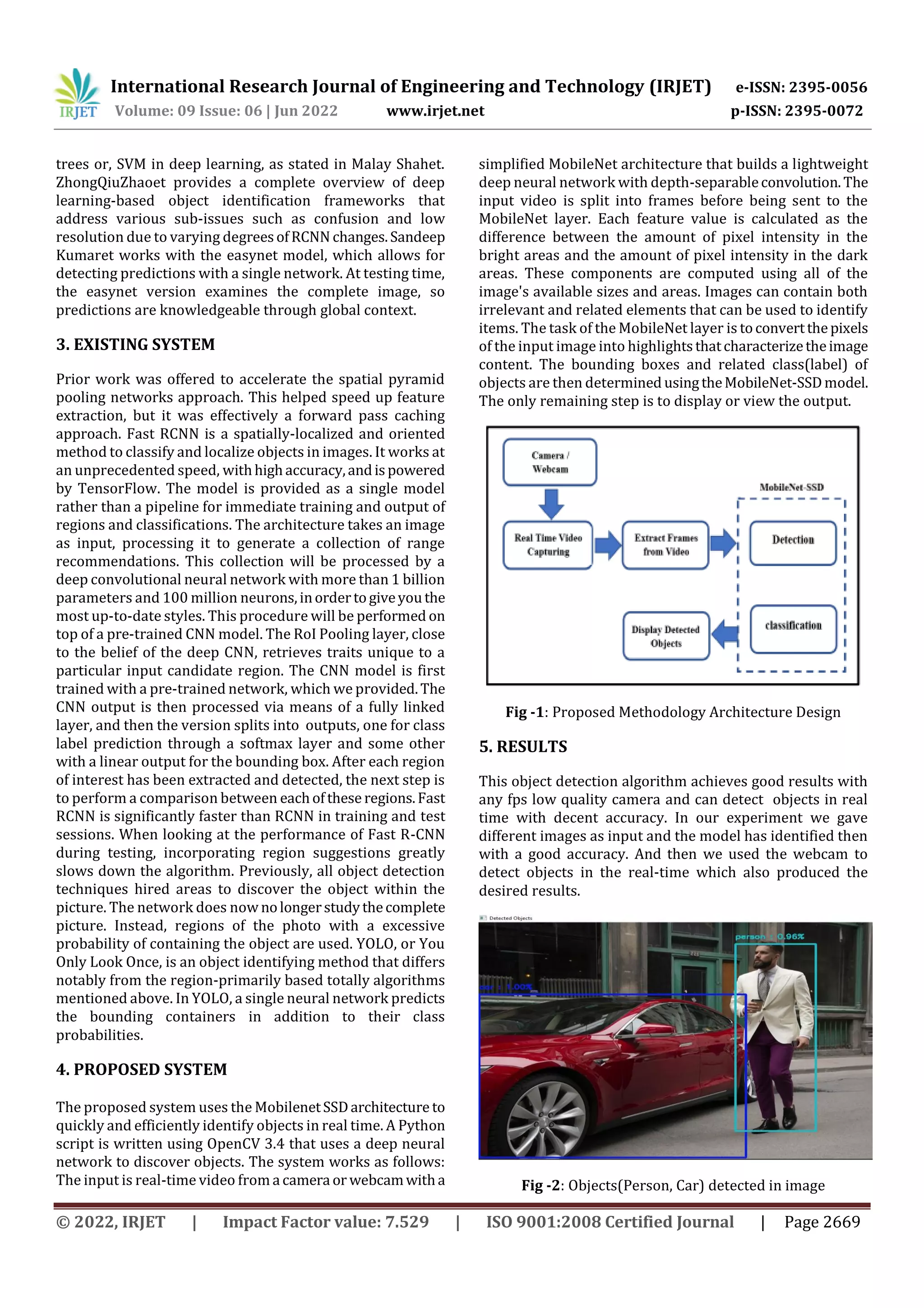 Object Detetcion using SSD-MobileNet | PDF