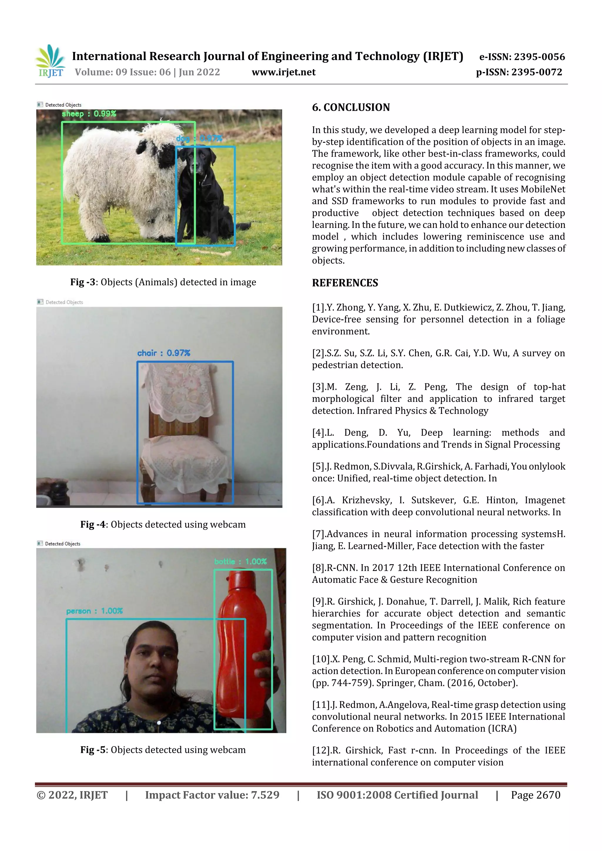 Object Detetcion using SSD-MobileNet | PDF