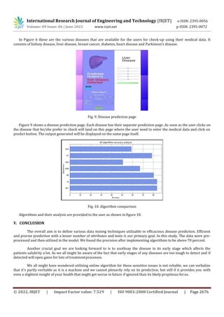 “Detection of Diseases using Machine Learning” | PDF