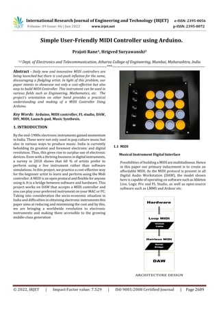Simple User-Friendly MIDI Controller using Arduino. | PDF