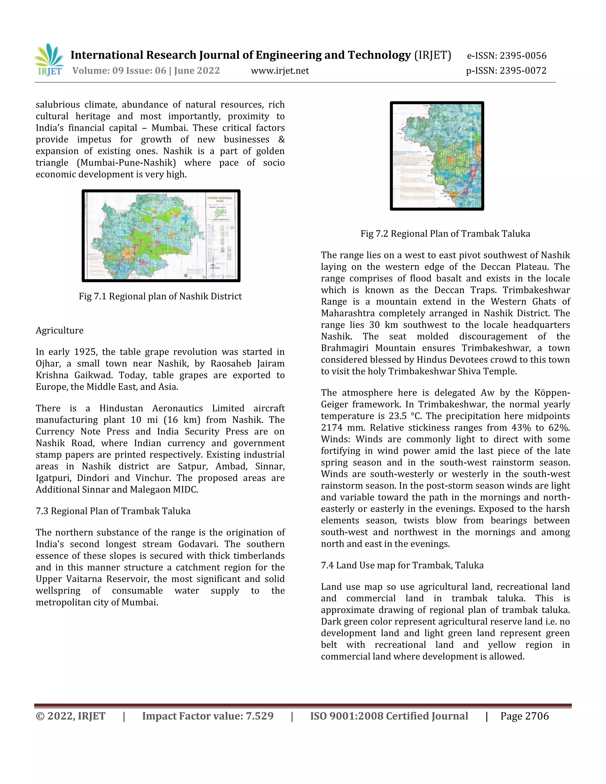 Tribal Region Development: Trimbakeshwar Taluka | PDF