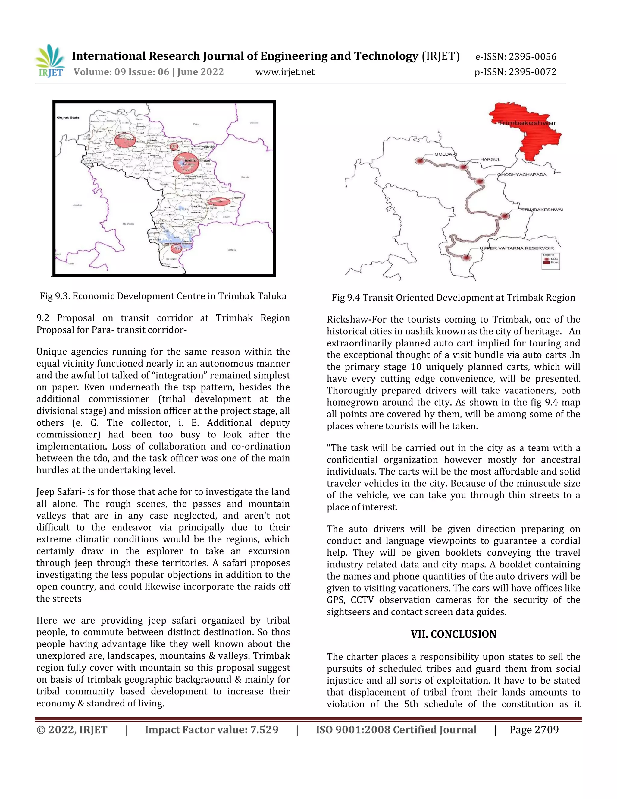 Tribal Region Development: Trimbakeshwar Taluka | PDF