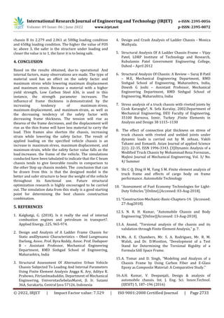 A Journal on “Design and Optimization of Vehicle Chassis for Harsh Road ...