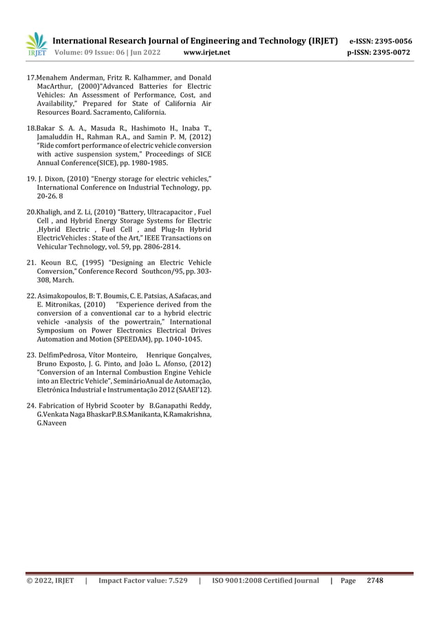 A journal on “Refurbishment of Internal combustion engine to an ...