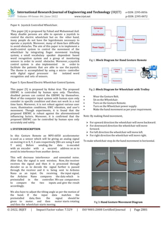 Smart Wheelchair with Trolley for Elderly People | PDF