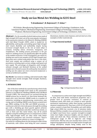 Study on Gas Metal Arc Welding in S235 Steel | PDF