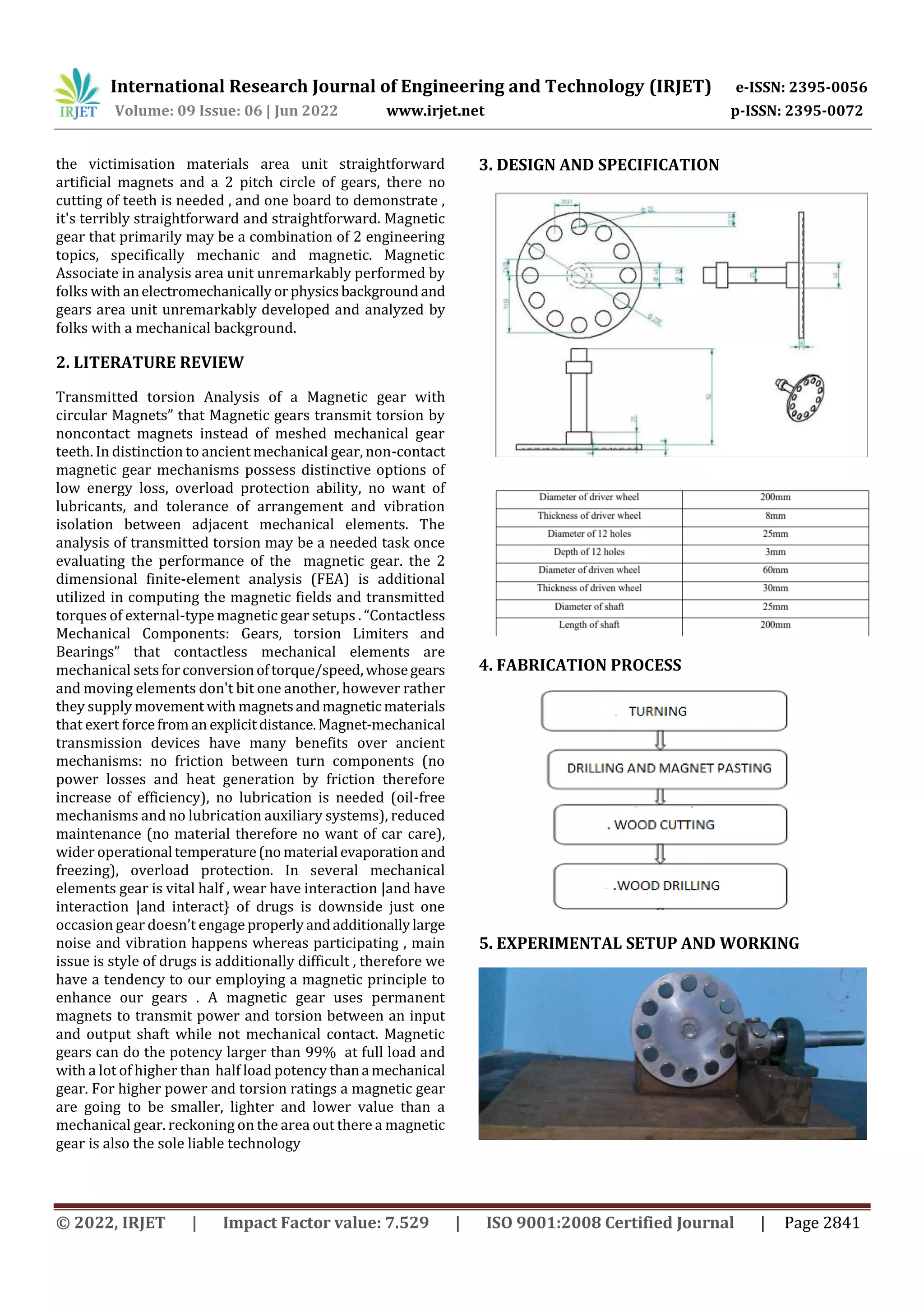 Design and Fabrication of Magnetic Gear | PDF