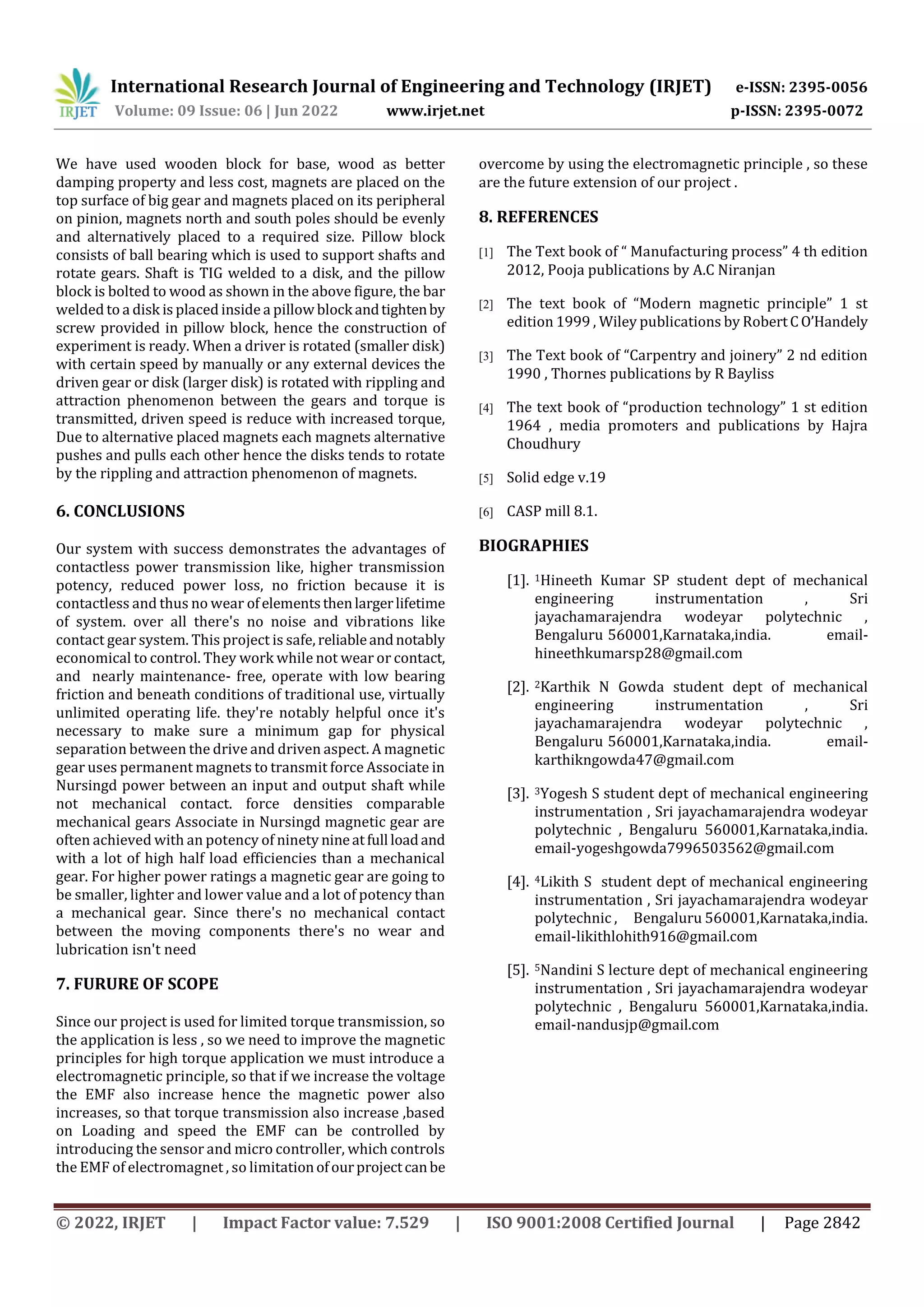 Design and Fabrication of Magnetic Gear | PDF