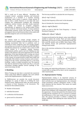 Text Document Classification System | PDF