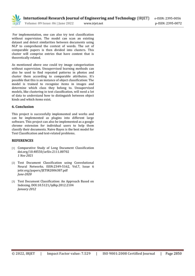 Text Document Classification System Pdf