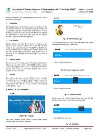 AUTOMATION OF COLLEGE ADMISSION PROCESS | PDF