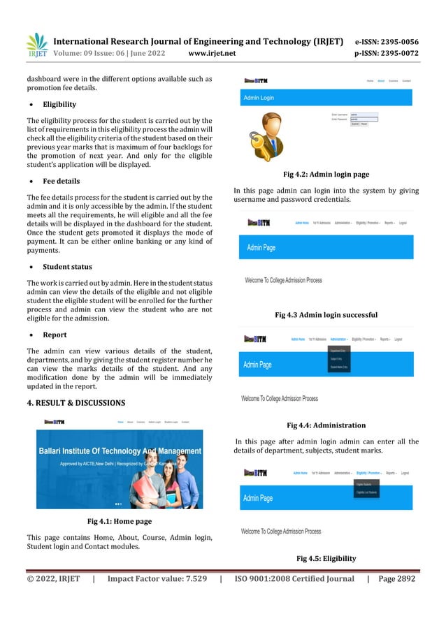AUTOMATION OF COLLEGE ADMISSION PROCESS | PDF | College Planning | College Education