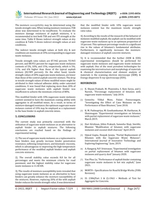 Laboratory Evaluation On Asphalt Binders & Mixtures Containing Sugarcane Waste Molasses | PDF